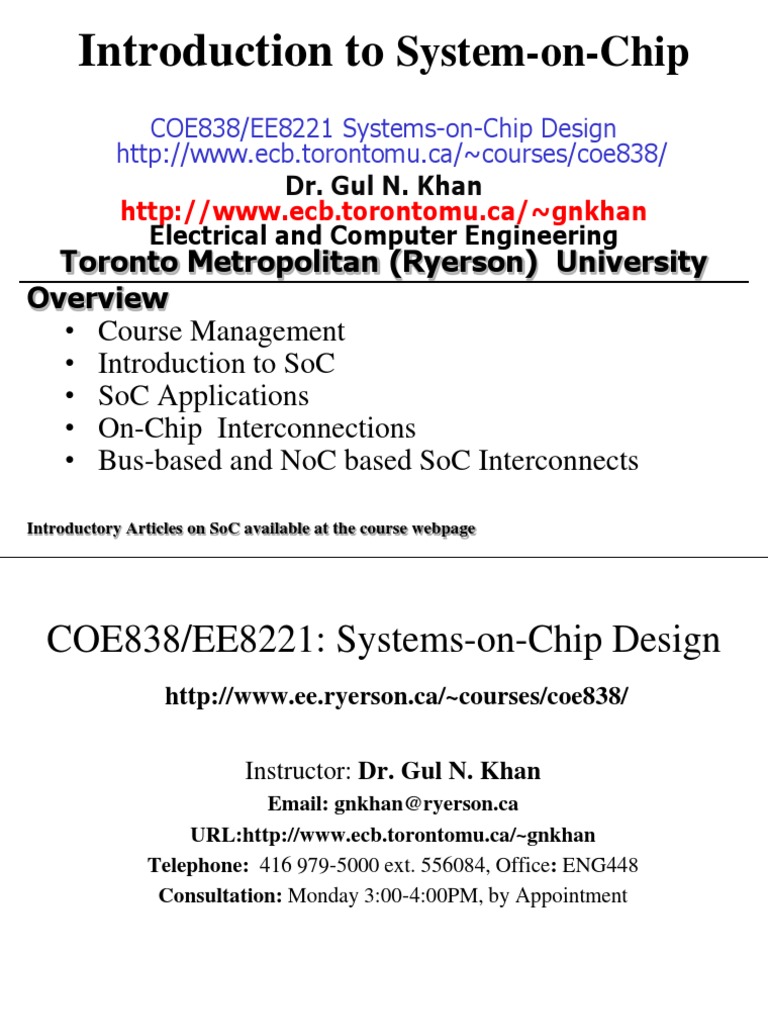 Introduction To: System-on-Chip | PDF | System On A Chip | Multi Core ...