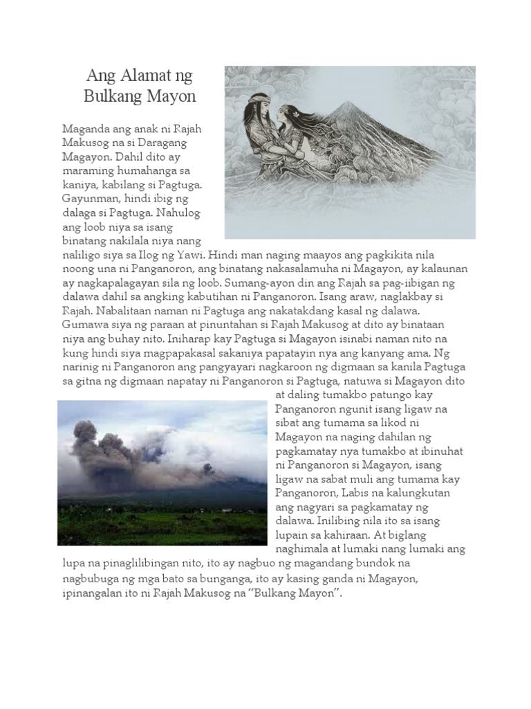 Ang Alamat NG Bulkang Mayon2 | PDF