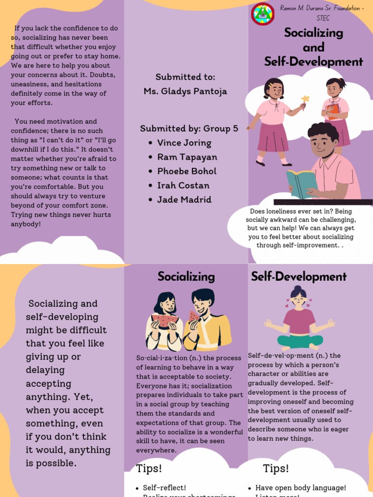 Copy of Green Pink Colorful Mental Health Trifold Brochure | PDF ...
