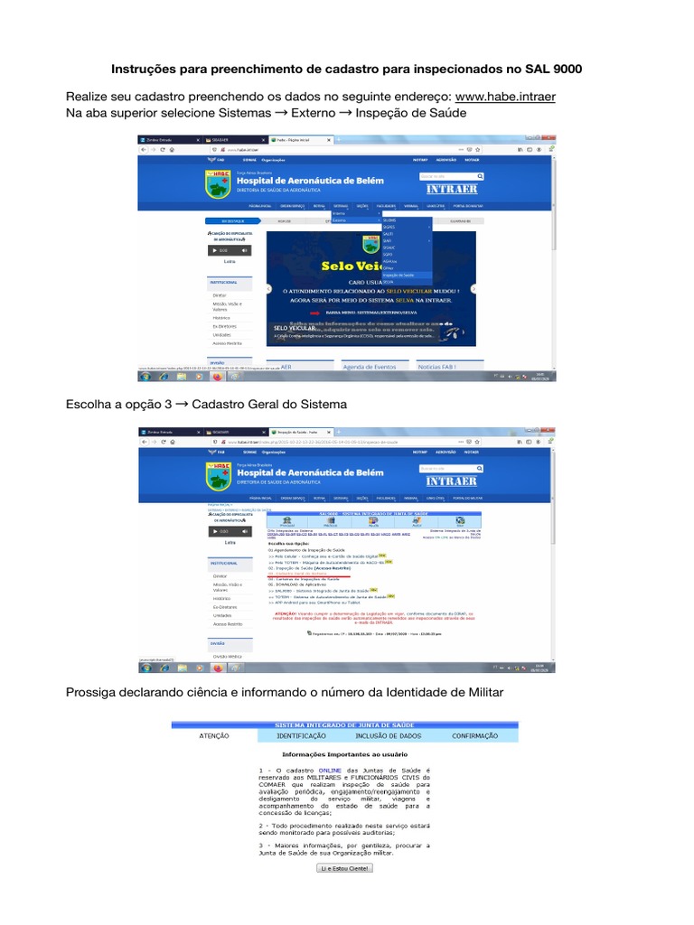 Guia passo-a-passo para realizar cadastro no Sistema de Administração ...
