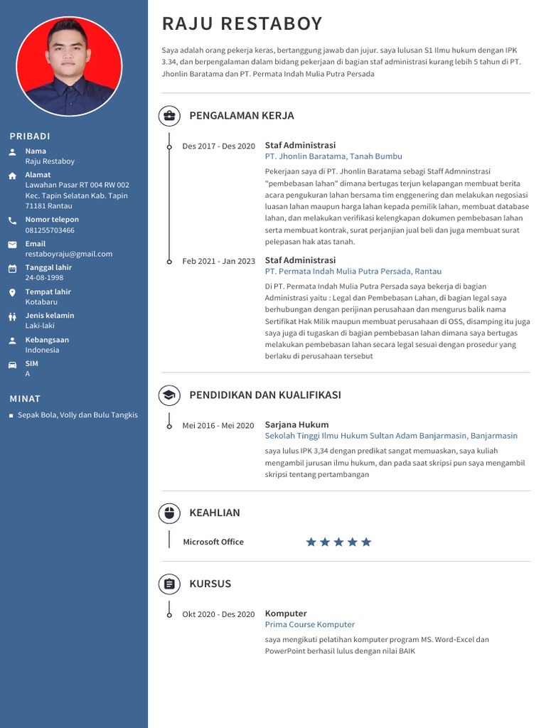 CV Raju Restaboy | PDF