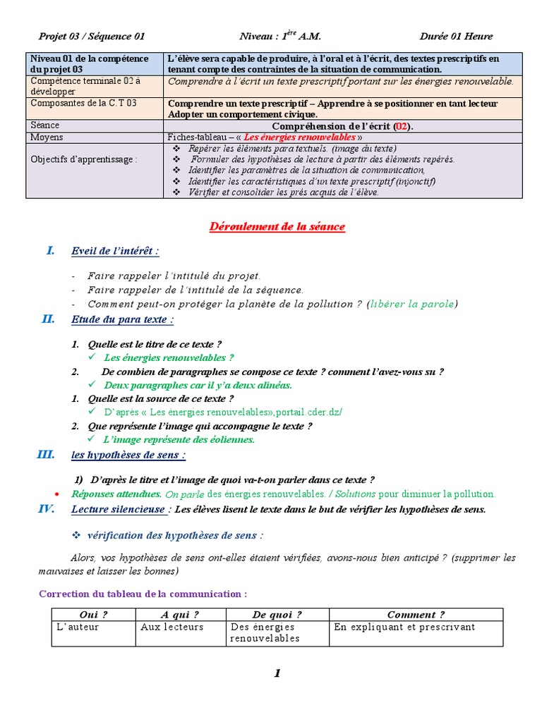 Énergies renouvelables : texte prescriptif | PDF