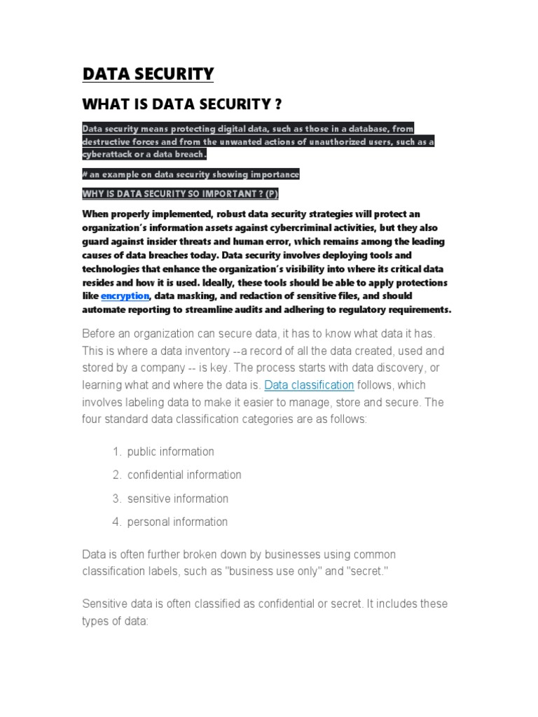 Data Security | PDF | Virtual Private Network | Information Security
