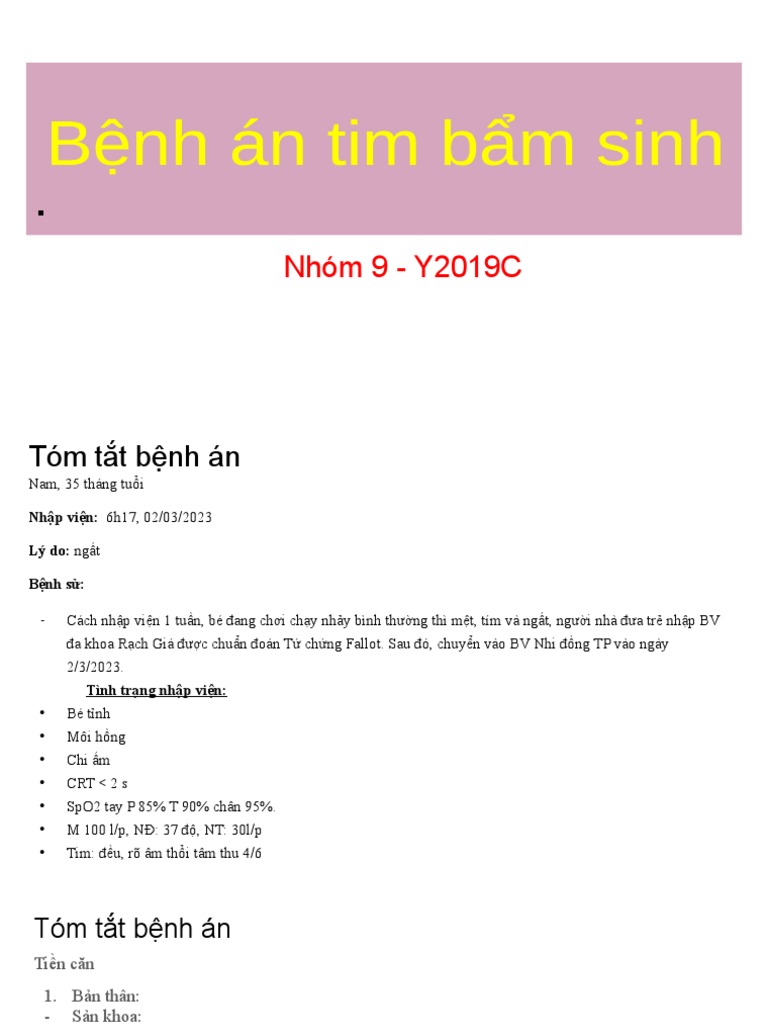 Bệnh án TBS | PDF