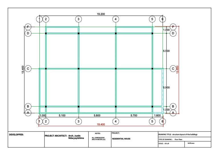 Proposed Floor Plan Layout for a Six-Unit Residential Building | PDF ...