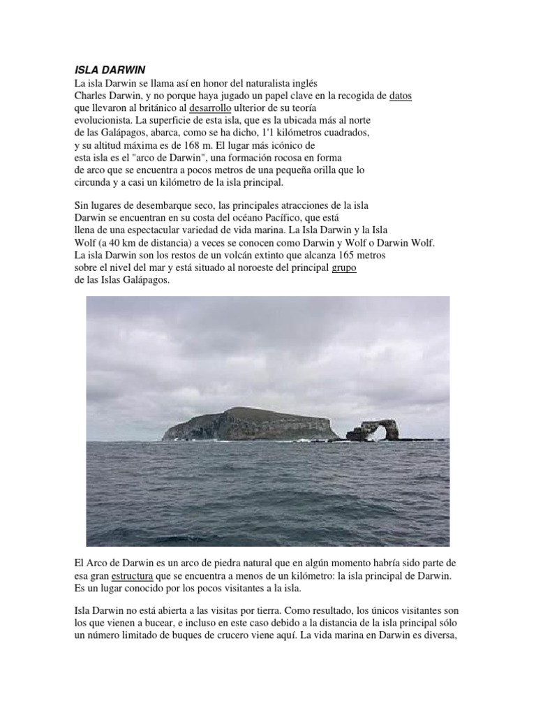 ISLA DARWIN | PDF | Teoría | darvinismo
