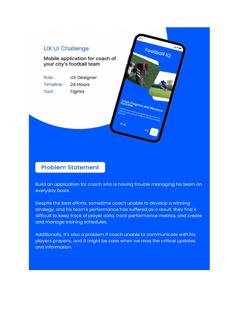 UX design challenge | PDF