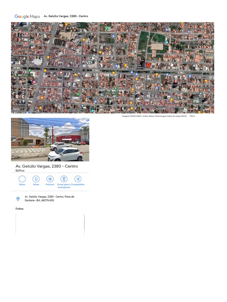 Av. Getúlio Vargas, 2380 - Centro - Google Maps | PDF