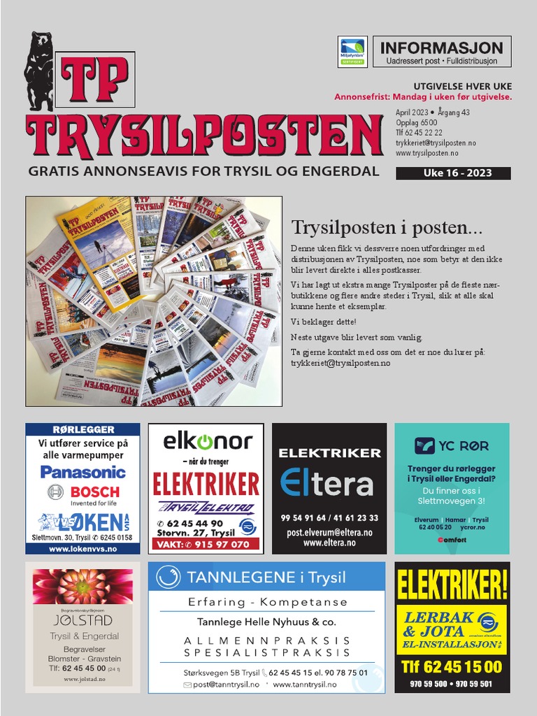 Trysilposten 2023 Uke 16 | PDF