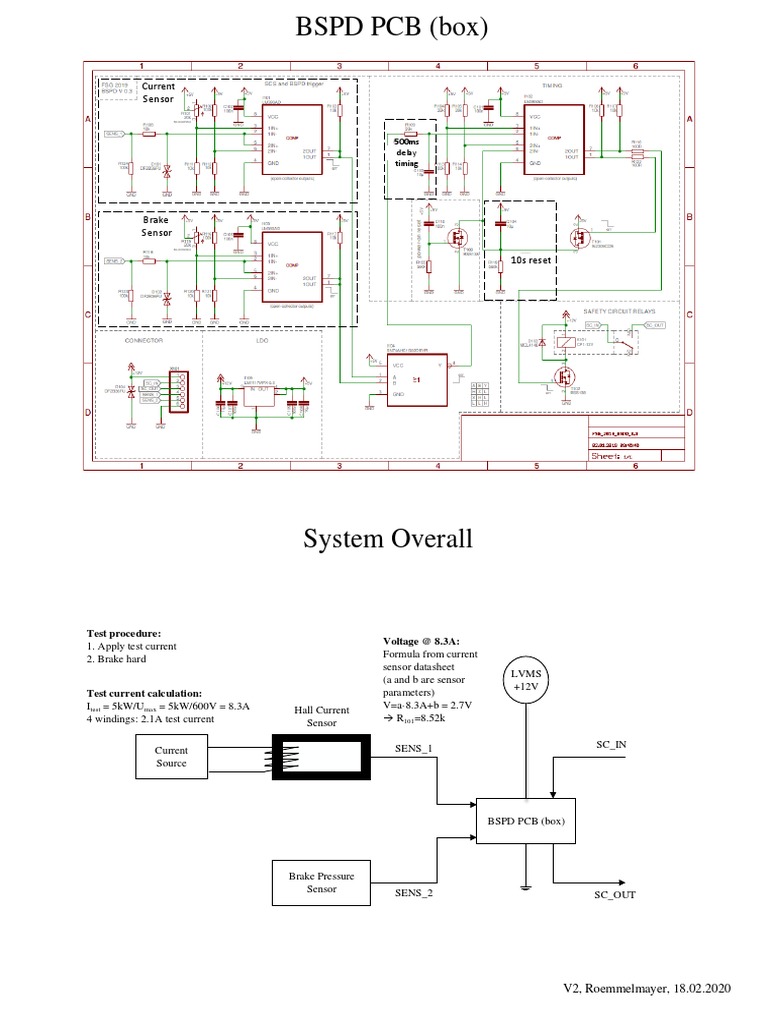 BSPD PCB (Box) : Test Procedure: Voltage at 8.3A | PDF