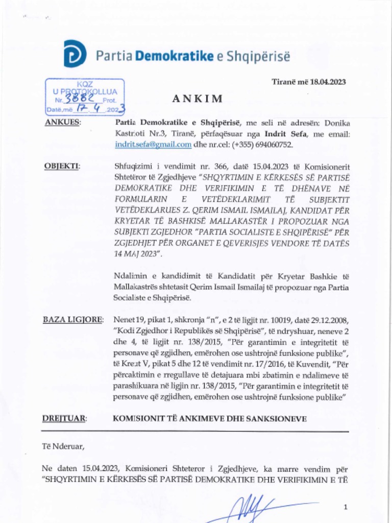 Ka PD Per Qerim Ismailaj | PDF