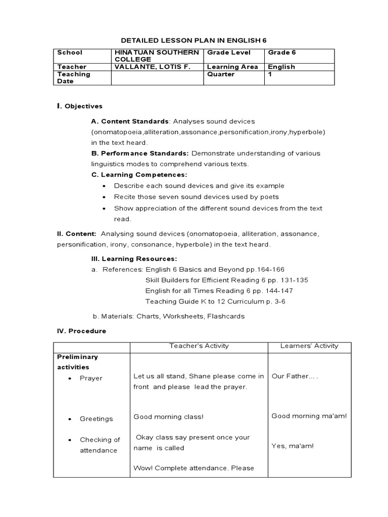 Analysing Sound Devices | PDF | Syntax | Grammar