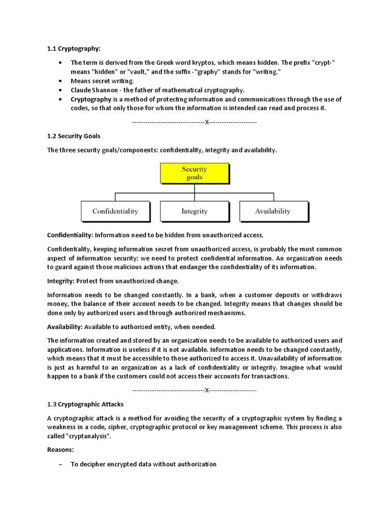 Security Attacks and Services | PDF | Encryption | Cryptography