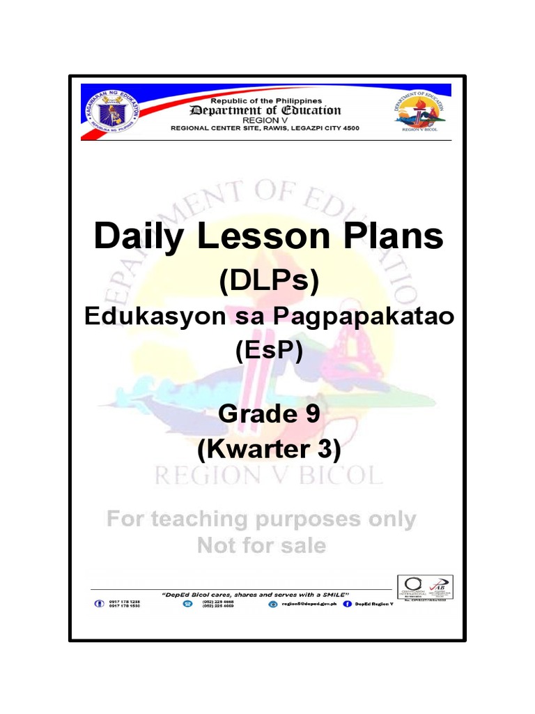 Daily Lesson Plans: (DLPS) | PDF