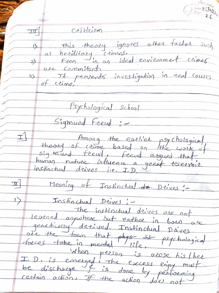 Criminology and penology handwritten 2 of 5 | PDF