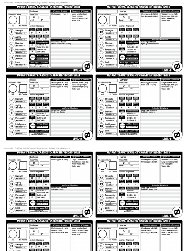 MCC Character Sheet 2023-04-10 17-43-47 | PDF | Tools