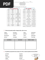 Ejercicios de Prefijos y Sufijos Con Respuestas PDF | PDF