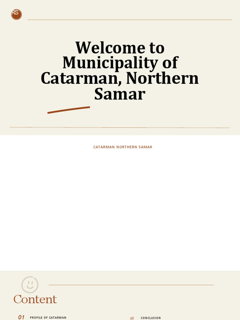 Welcome To Municipality of Catarman, Northern Samar | PDF
