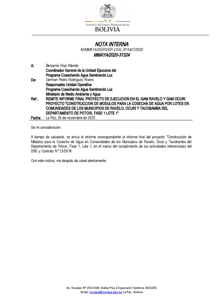 Inf Final Proyecto Gam Ravelo | PDF