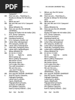 Blue Team Intrams Cheers and Yells | PDF