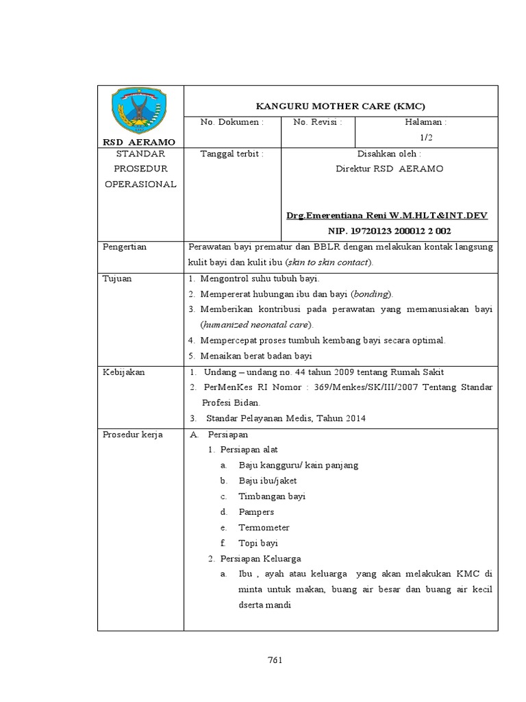 Kanguru Mother Care (KMC) | PDF | Pengembangan Diri | Kesehatan Holistik