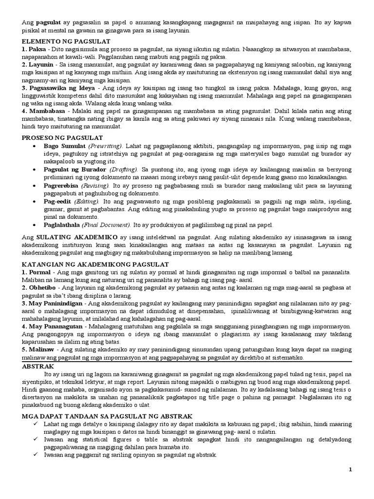 Piling Larang Reviewer | PDF