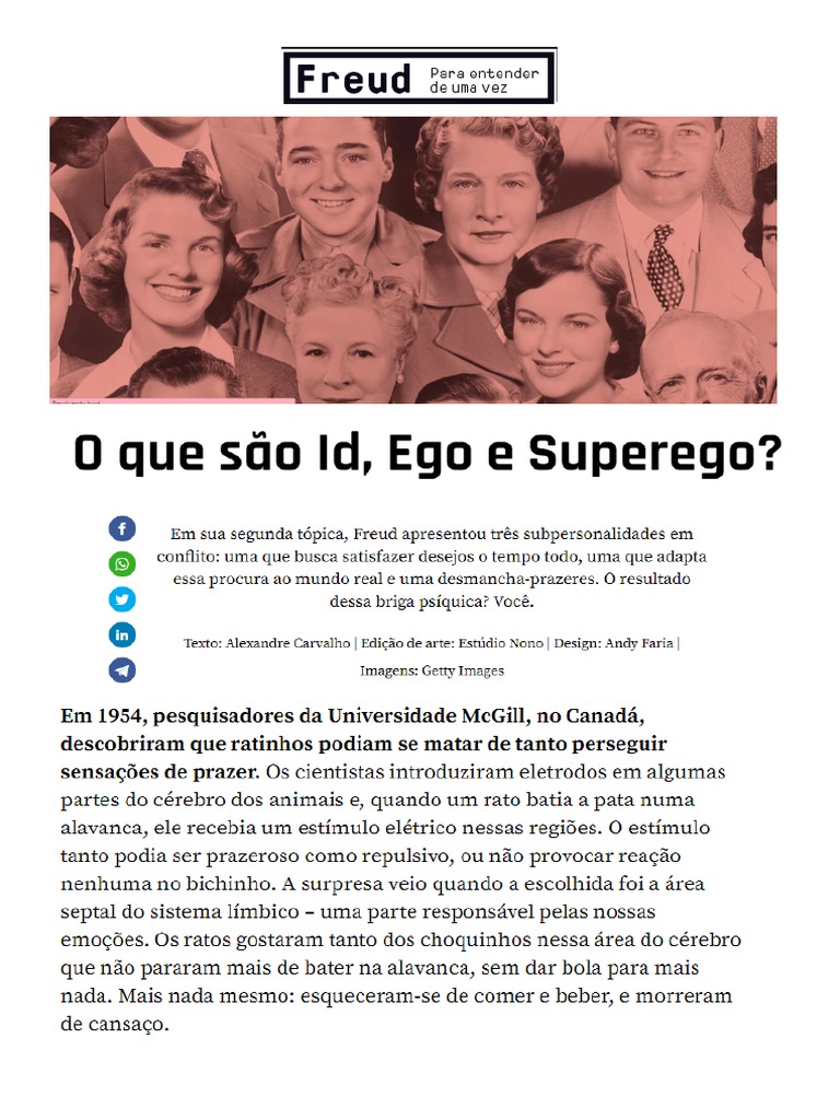 O Que São Id, Ego e Superego | PDF