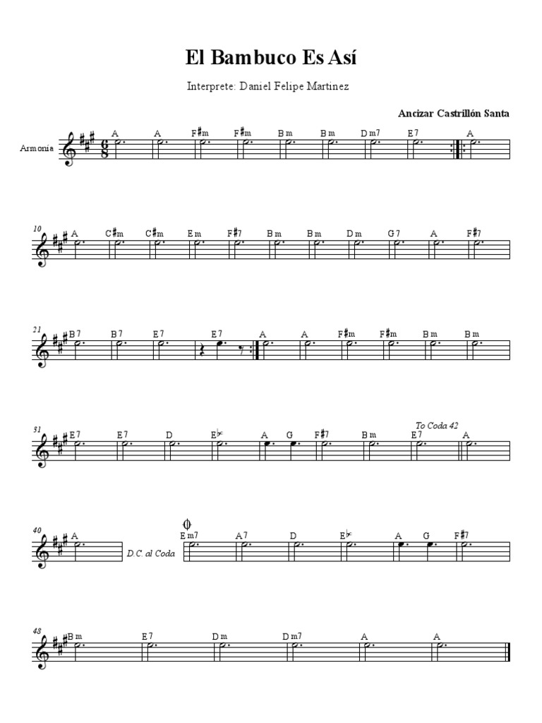 Bambuco Es Asi | PDF