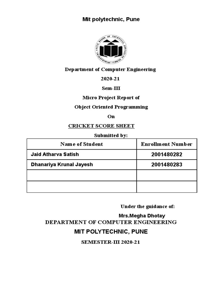 Oop. Microproject | PDF | Computer Program | Programming Oop. Microproject | PDF | Computer Program | Programming