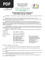 BADAC Reorganization Executive Order 2025 | PDF | Government | Justice