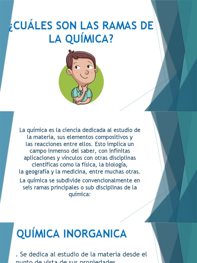 Ramas Principales de la Química | PDF | Química | Importar