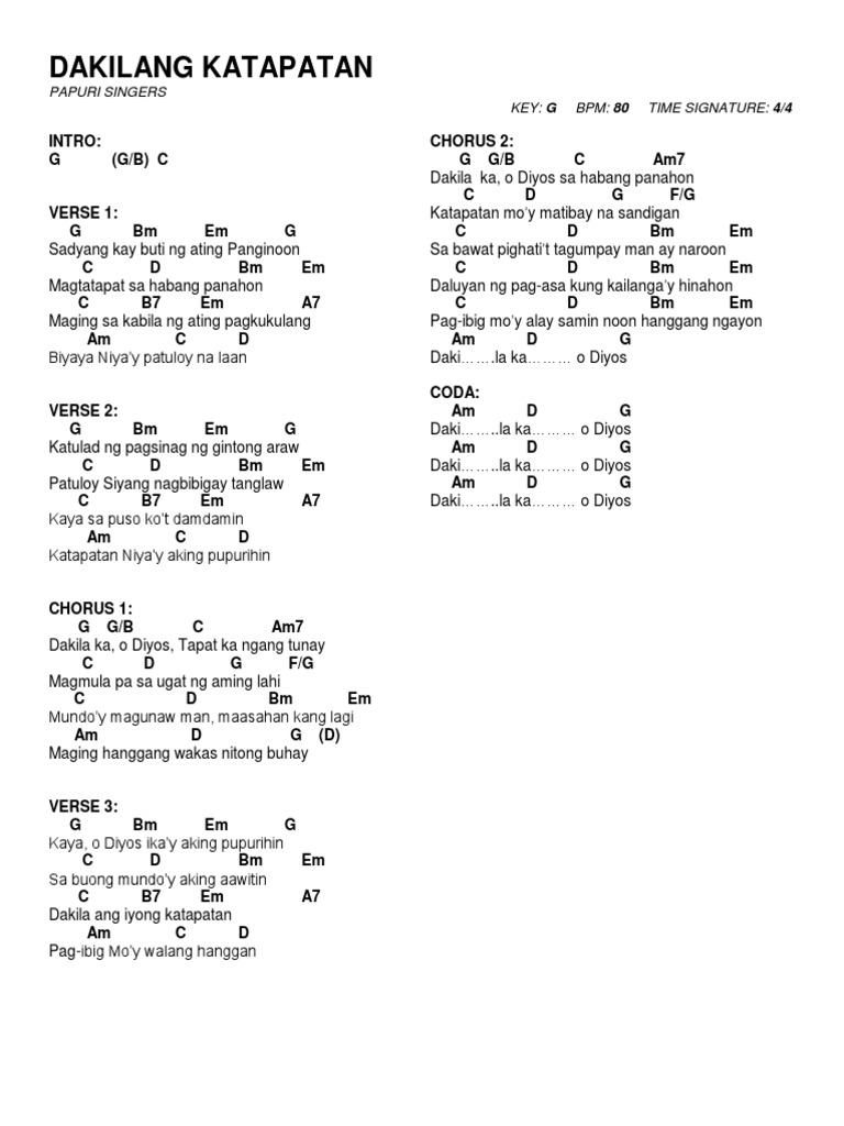 Dakilang Katapatan | PDF