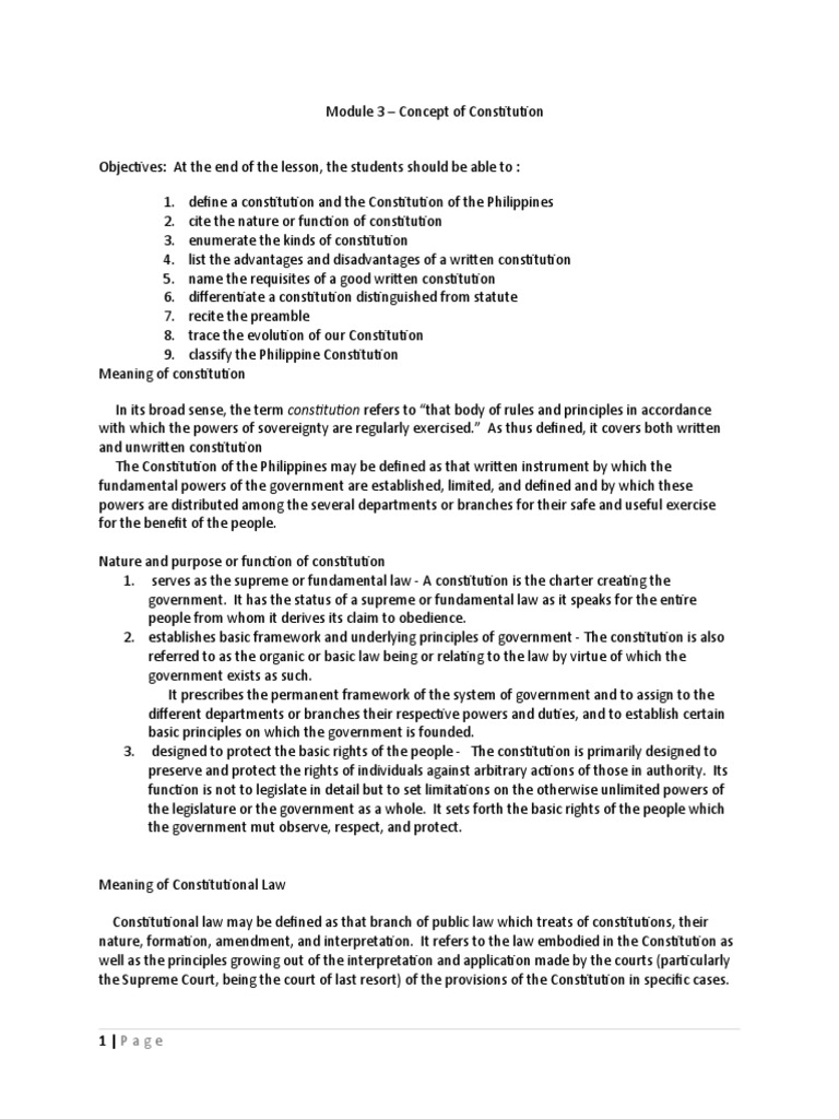 Ge 9 - Module 3 | PDF | Constitution | Ratification