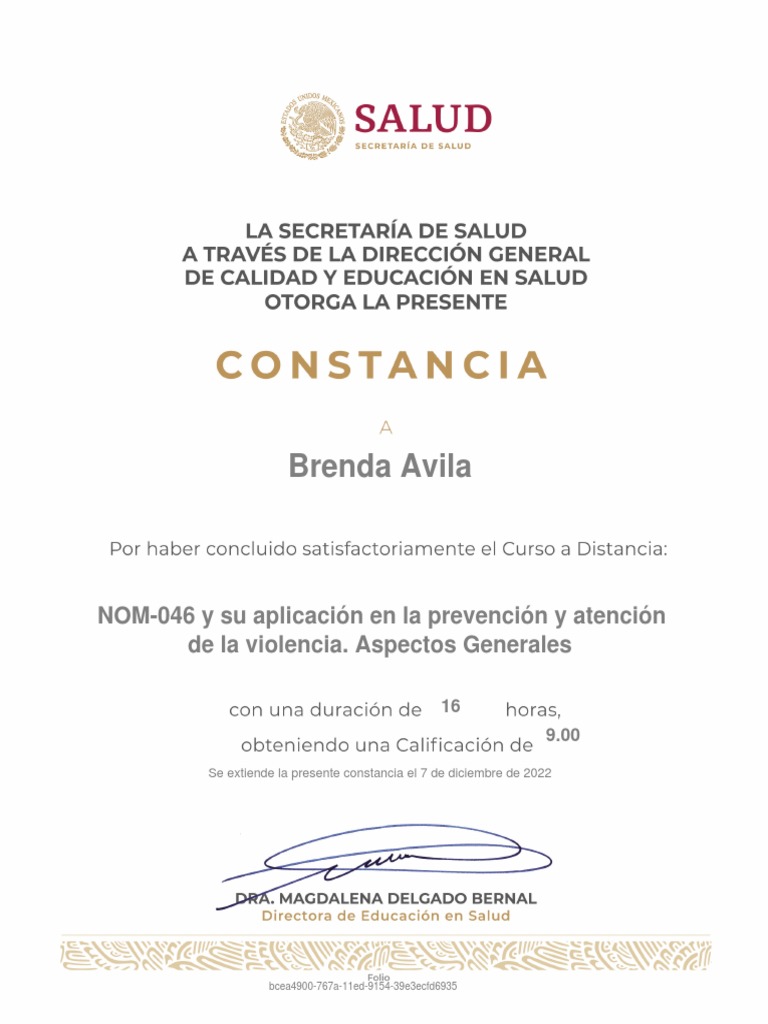 NOM-046: Prevención y Atención de la Violencia | PDF