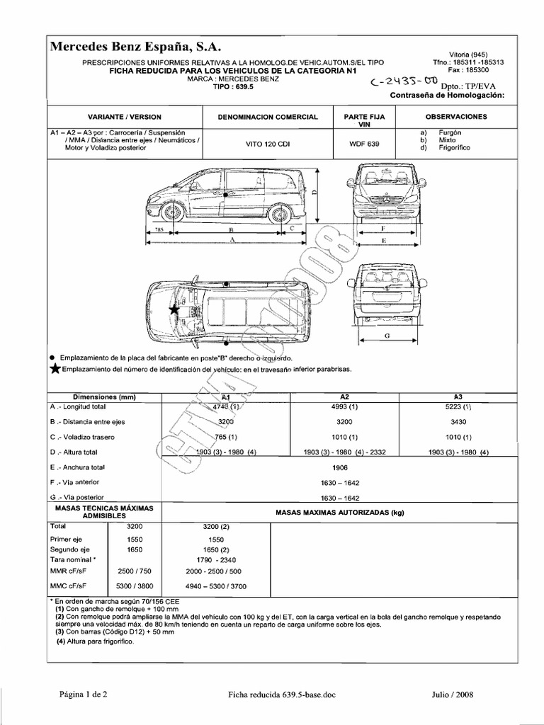 Ficha reducida Vito c-2435-00_fr | PDF