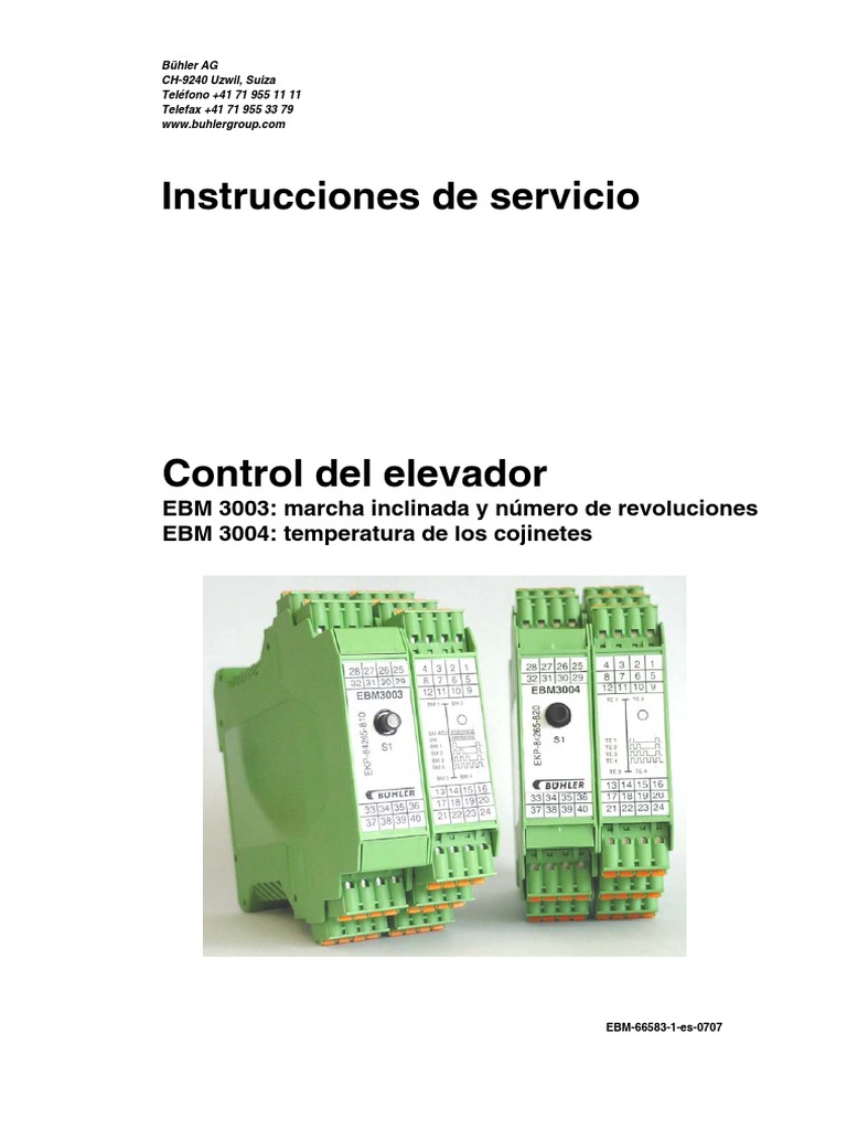 EBM - 66583 1 Es 0707 | PDF | Relé | Diodo emisor de luz