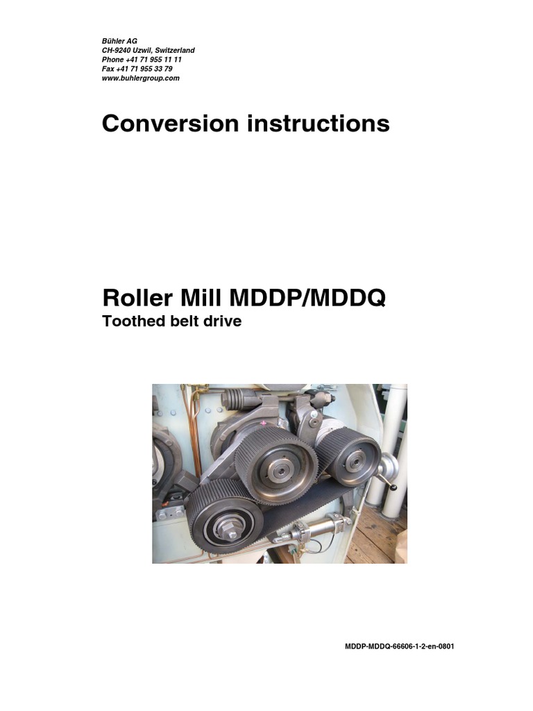 MDDP - 66606 1 2 en 0801 | PDF | Belt (Mechanical) | Screw