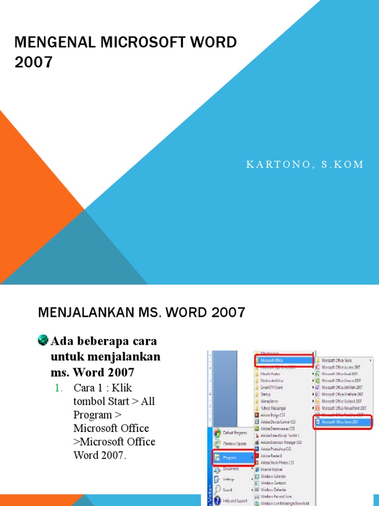 Dasar Dasar Microsoft Word | PDF