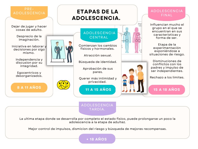 Etapas de La Adolescencia | PDF | Adultos | Adolescencia