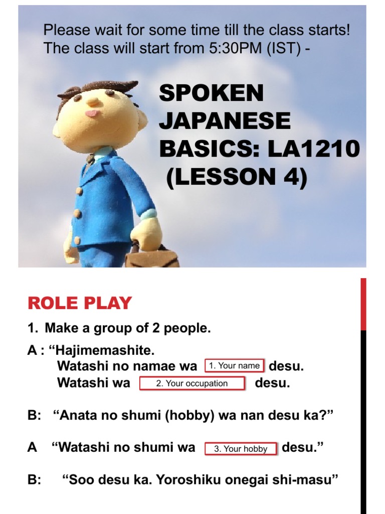 Spoken Japanese 4 - 2022 | PDF | Japanese Language | Shinto