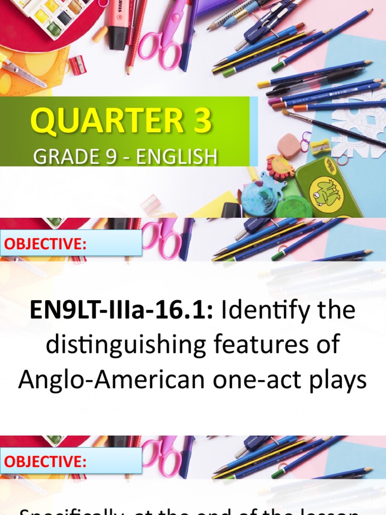Quarter 3: Grade 9 - English | PDF | Harry Potter | Play (Theatre)