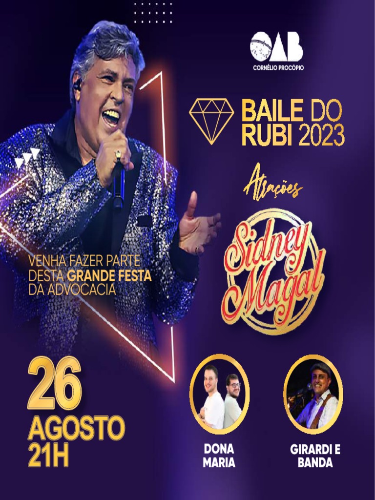 Baile do Rubi 2023: Festa da Advocacia | PDF | Queijo | Culinária