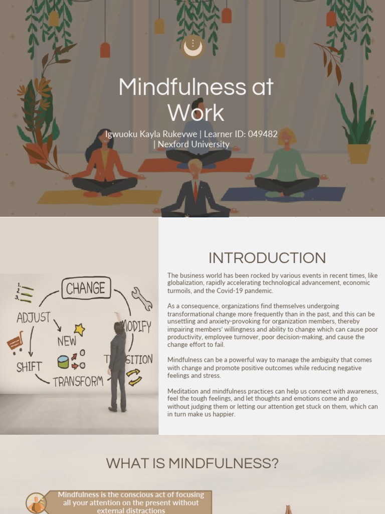 Mindfulness at Work | PDF | Mindfulness | Feeling