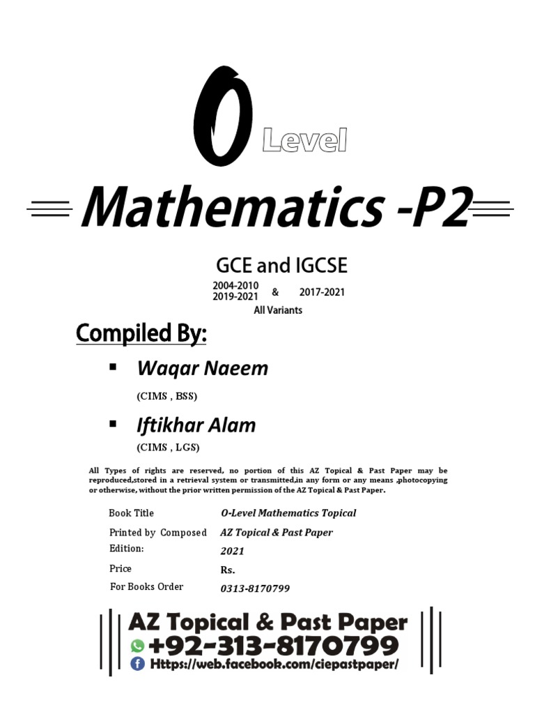 Mathematics - P2: Compiled By | PDF | Percentage | Prices