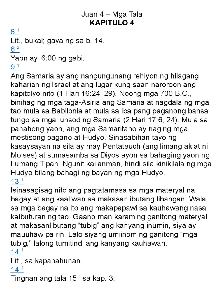 Aklat NG Juan 4 | PDF