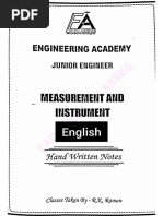 Electrical Measurements & Instrumentation Notes | PDF | Inductor | Voltage