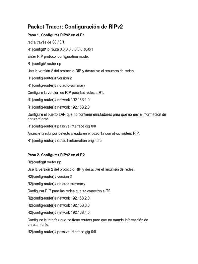 Packet Tracer Taller 1 | PDF