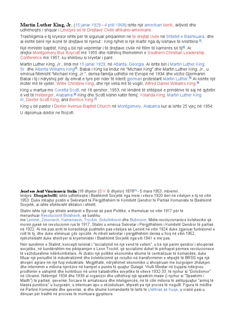 Martin Luther King | PDF