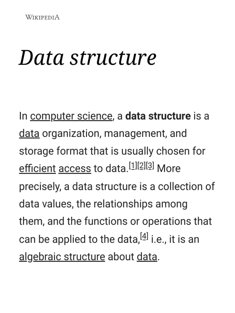 Data Structure | PDF | Data Structure | Data Type Data Structure | PDF | Data Structure | Data Type