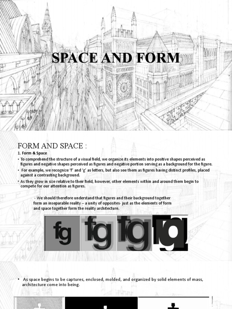 Theory of Architecture 1 Space and Form | PDF